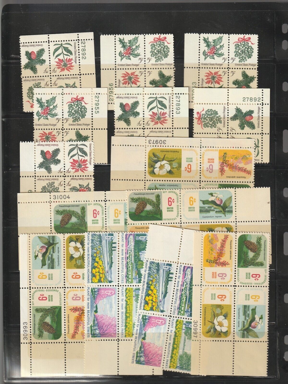 Large US Collection of 132 Premium Plate Number Blocks 1930's -1968 ...