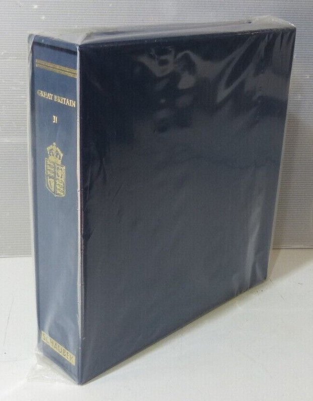 Schaubek screw post stamp album binder & slipcase set - new, choice of ...