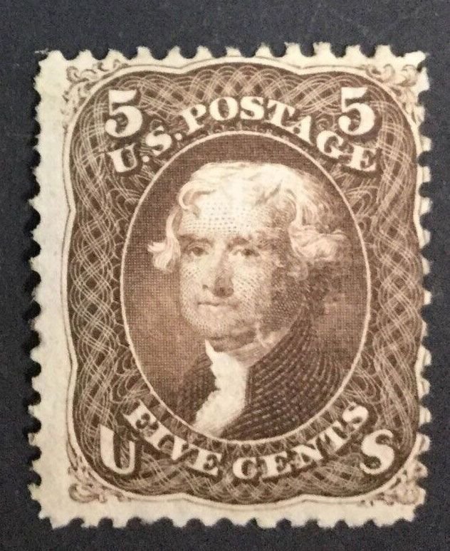 US Stamps #95 F Grill Unused CAT. $1,100 LOT #76620-4 | United States ...