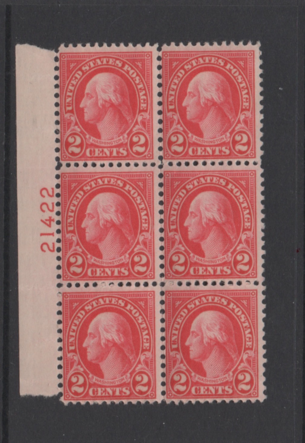 Scott # 634 unused Plate Block of 6 OG MNH Plate # 21422 | United ...