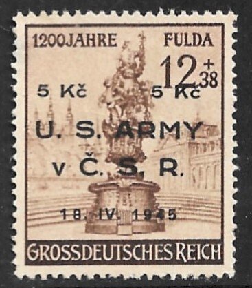 US ARMY IN CZECHOSLOVAKIA 1945 Private Contemporary Issue on Germany ...