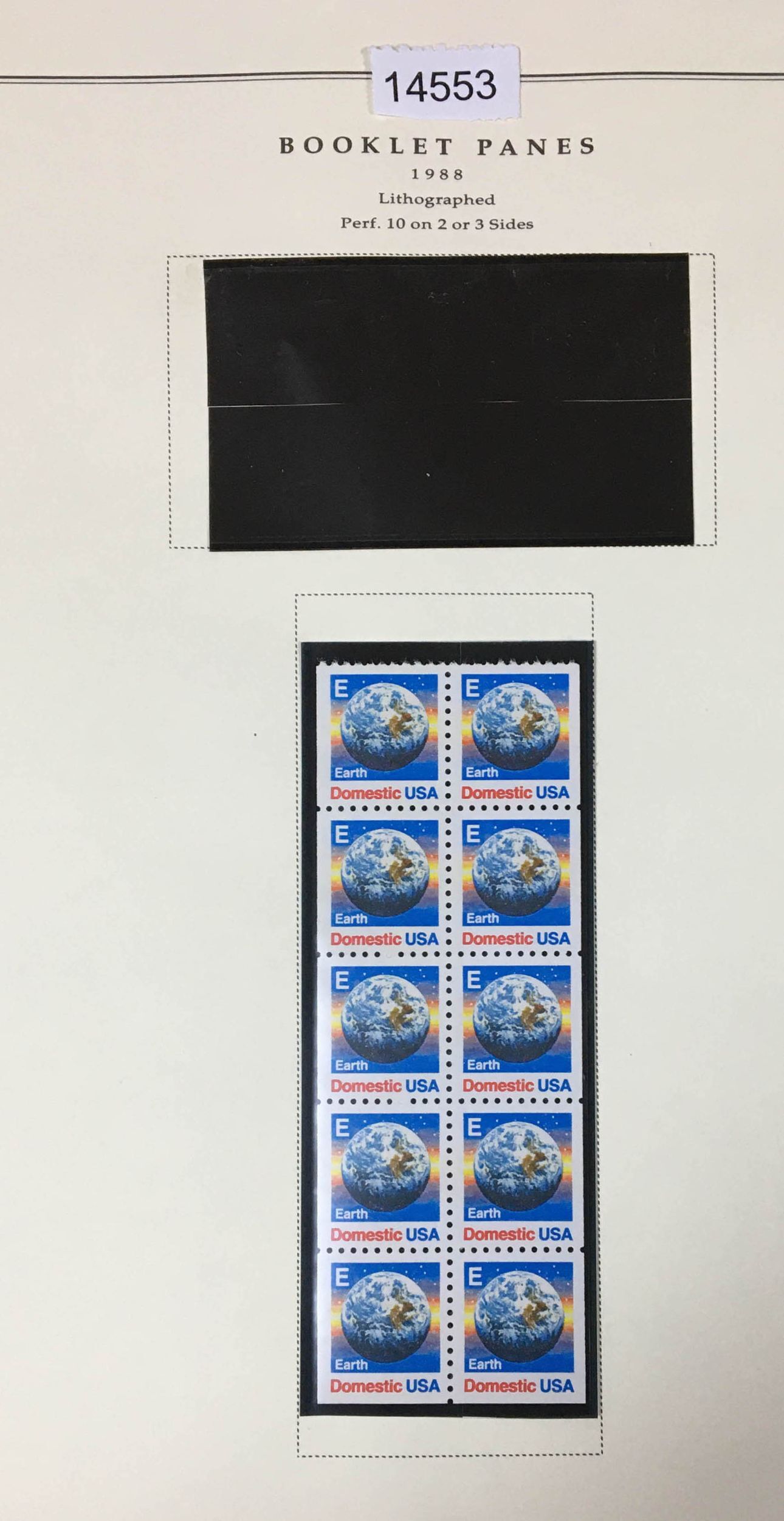 US Stamps # Booklet Panes Collection Mint OG 8 Pages LOT #14553 ...