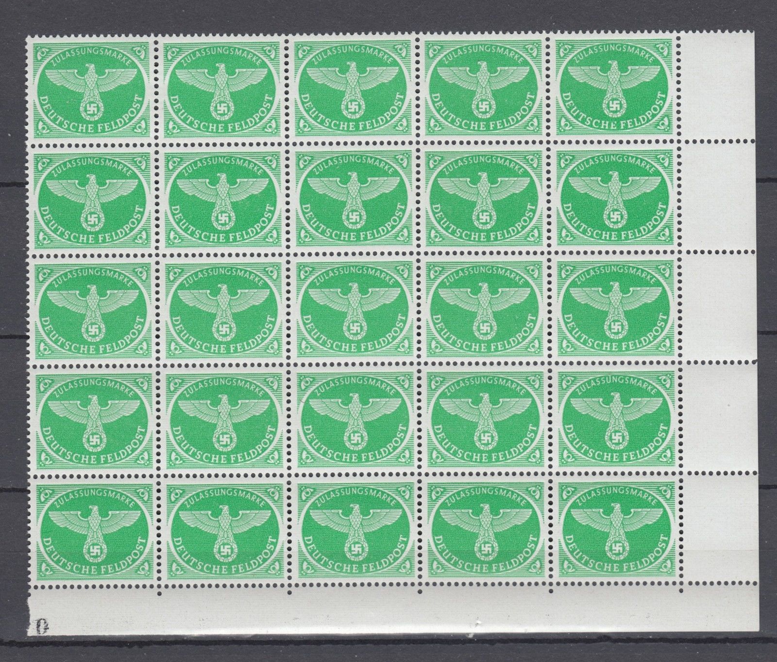 WWII 1944 Deutsche Feldpost Block x 25 MNH Luxe | Europe - Germany ...