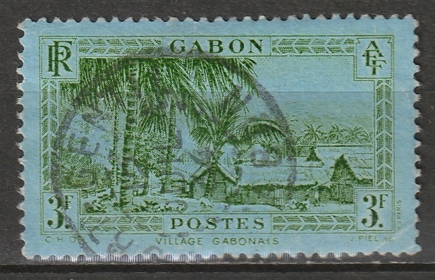 Gabon 1932 Sc 144 used Port-Gentil cancel | Africa - Gabon, General ...