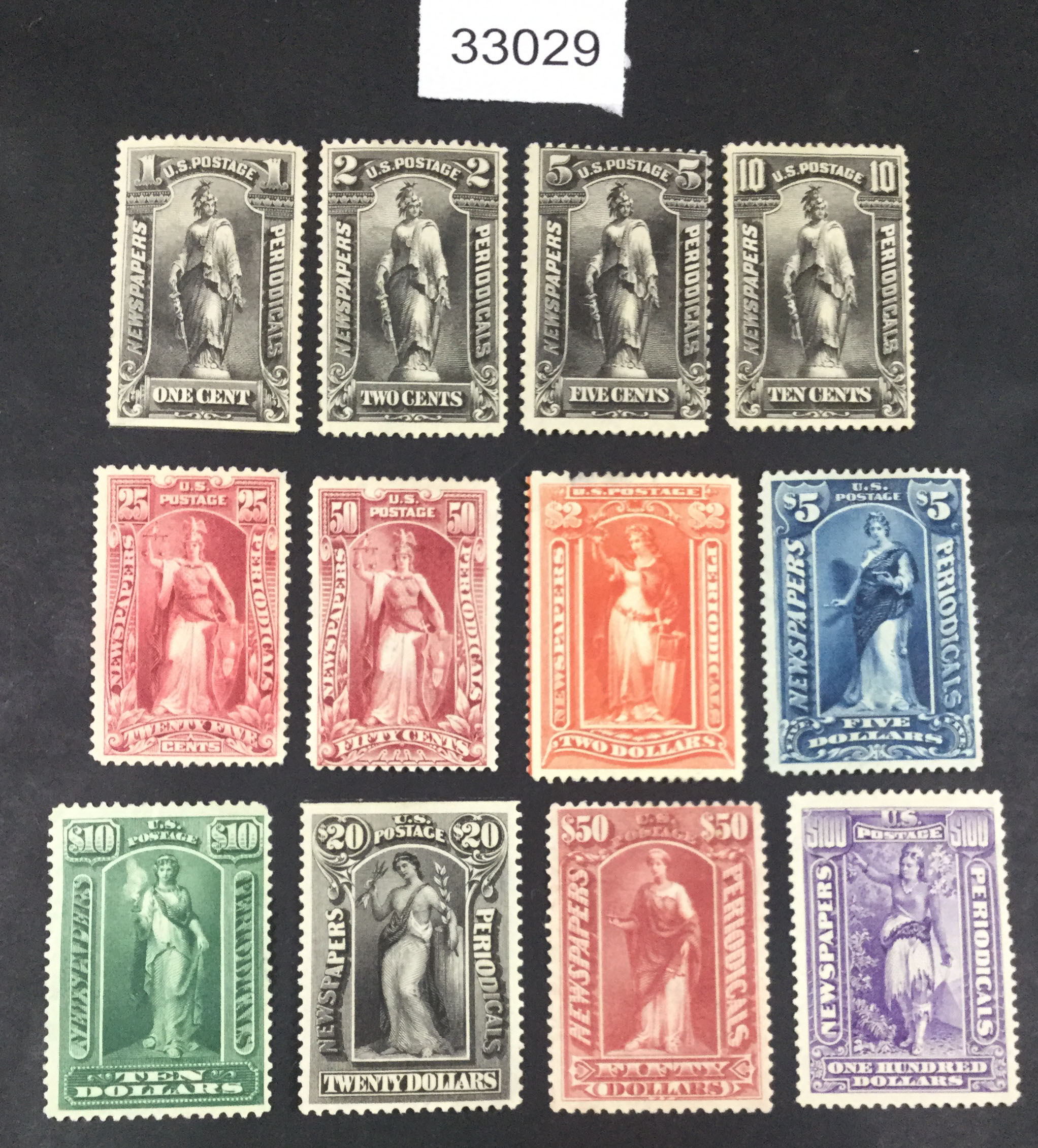 US Stamps #Pr114-Pr125 Unused NO GUM LOT #33029 | United States ...