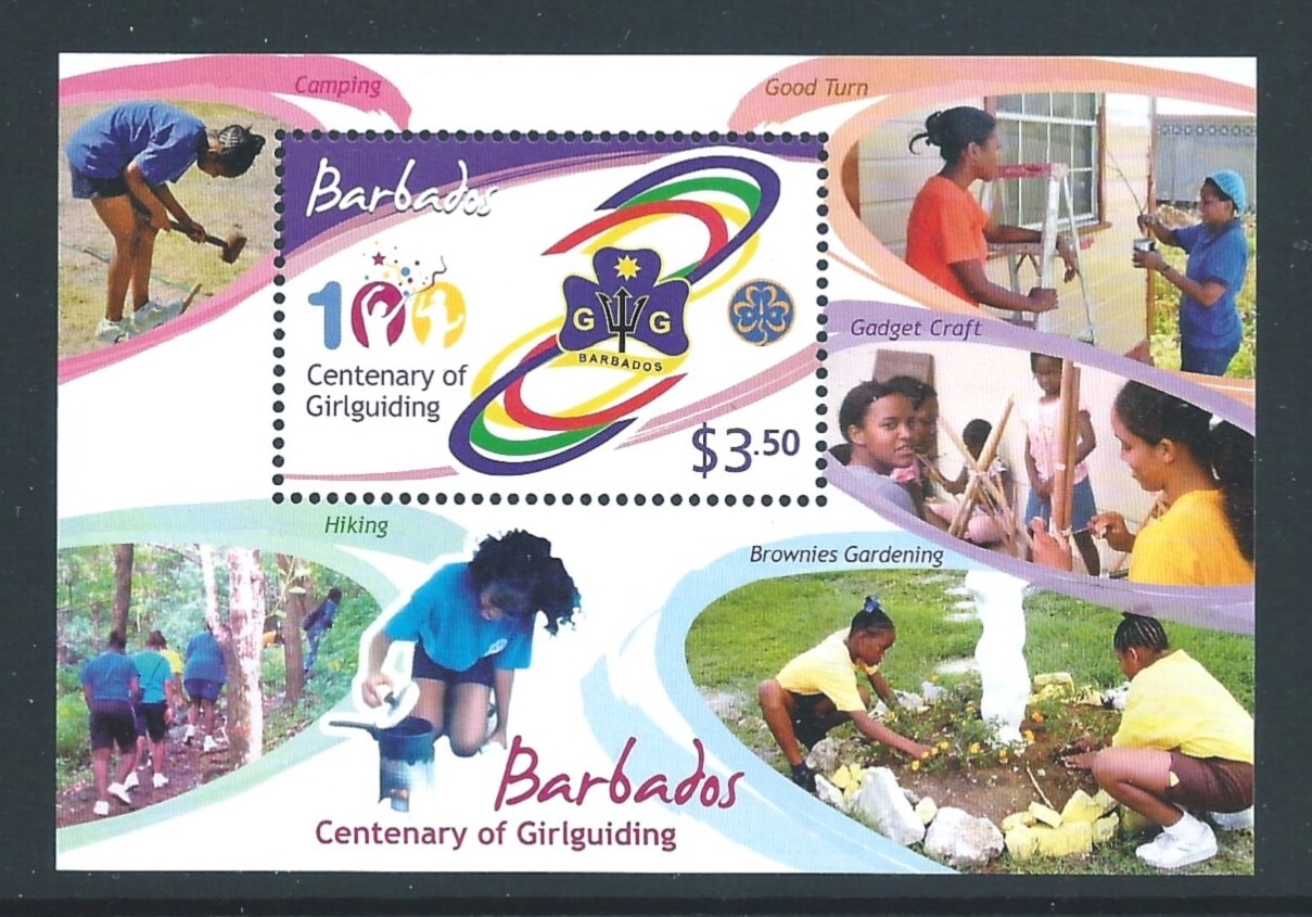 Barbados 1170 Girl Guides Ss Caribbean Barbados General Issue Stamp Hipstamp 5340