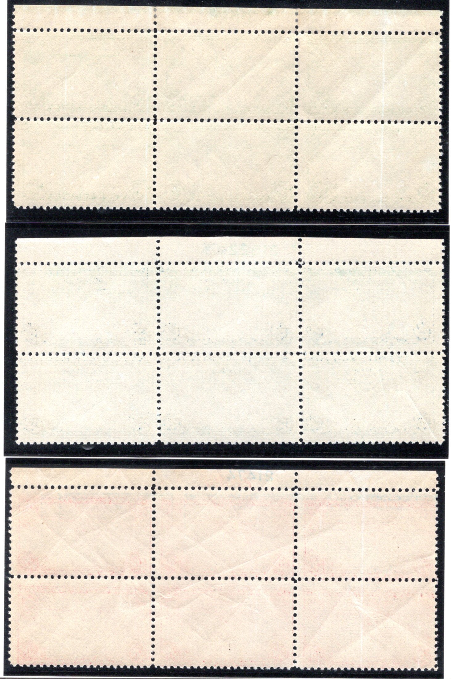 Scott C20-C22, MNHOG, Set of 3, P# Blocks of 6, Transpacific China ...