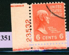 PKStamps - USA - 811 - Used - Plate Number Single #22-351 | United ...