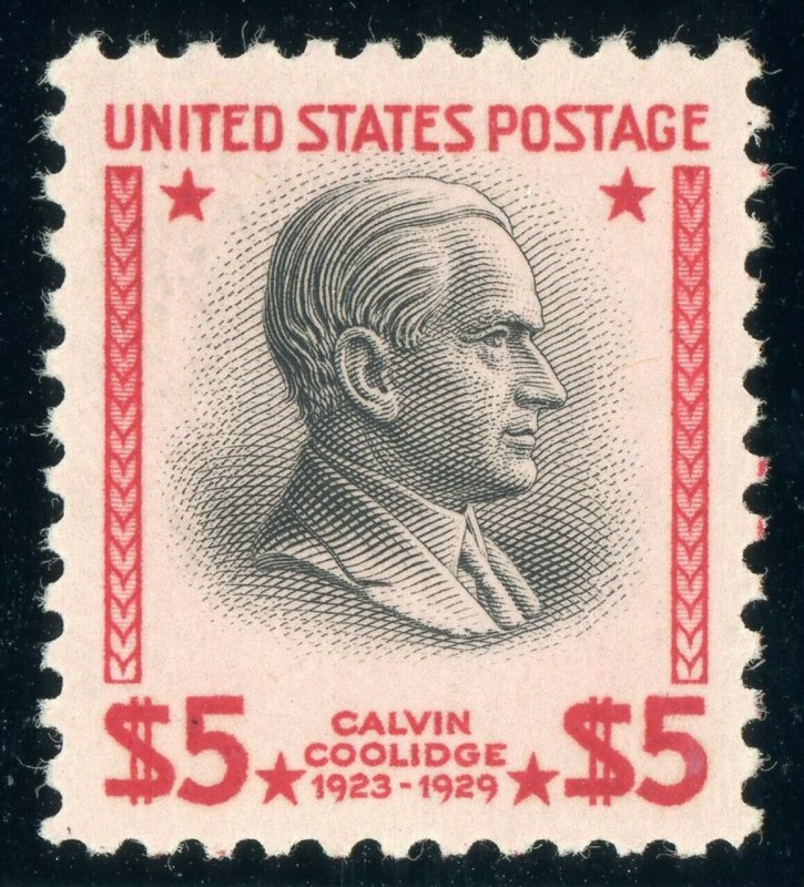 US Stamp #834 Calvin Coolidge $5.00 - PSE Cert VF-XF 85- Mint OGNH- SMQ ...