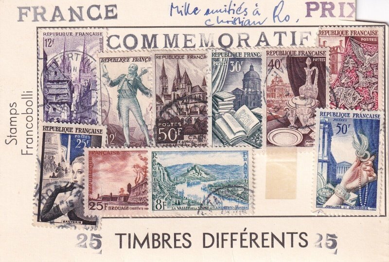 SA16b France selection of used and hinged stamps | Europe - France ...