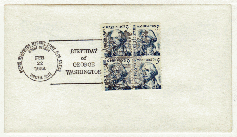 USA Cover # 1304 - Birthday of George Washington - Pairs | United ...