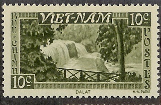 South Vietnam 1951 SC#1-A1 10c Bongour Falls Dalat City MNH | Asia ...