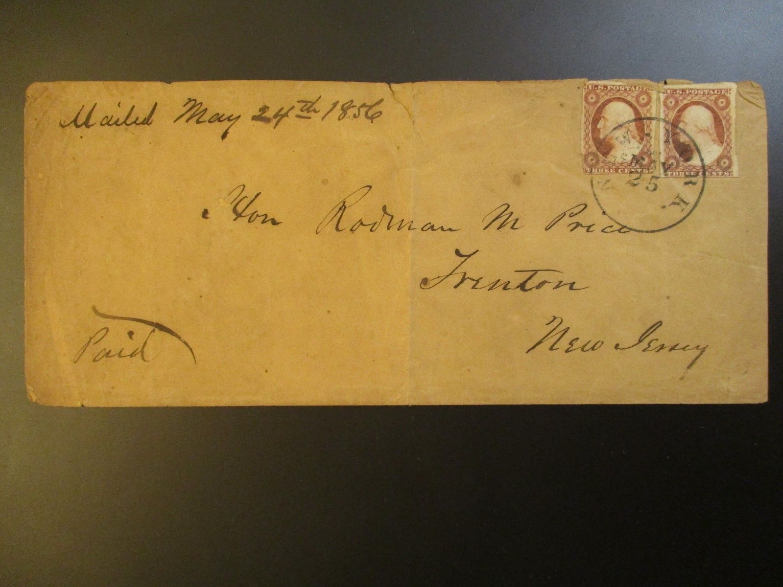 1870s Brooklyn New York USA to Royston Hertfordshire England Fancy ...