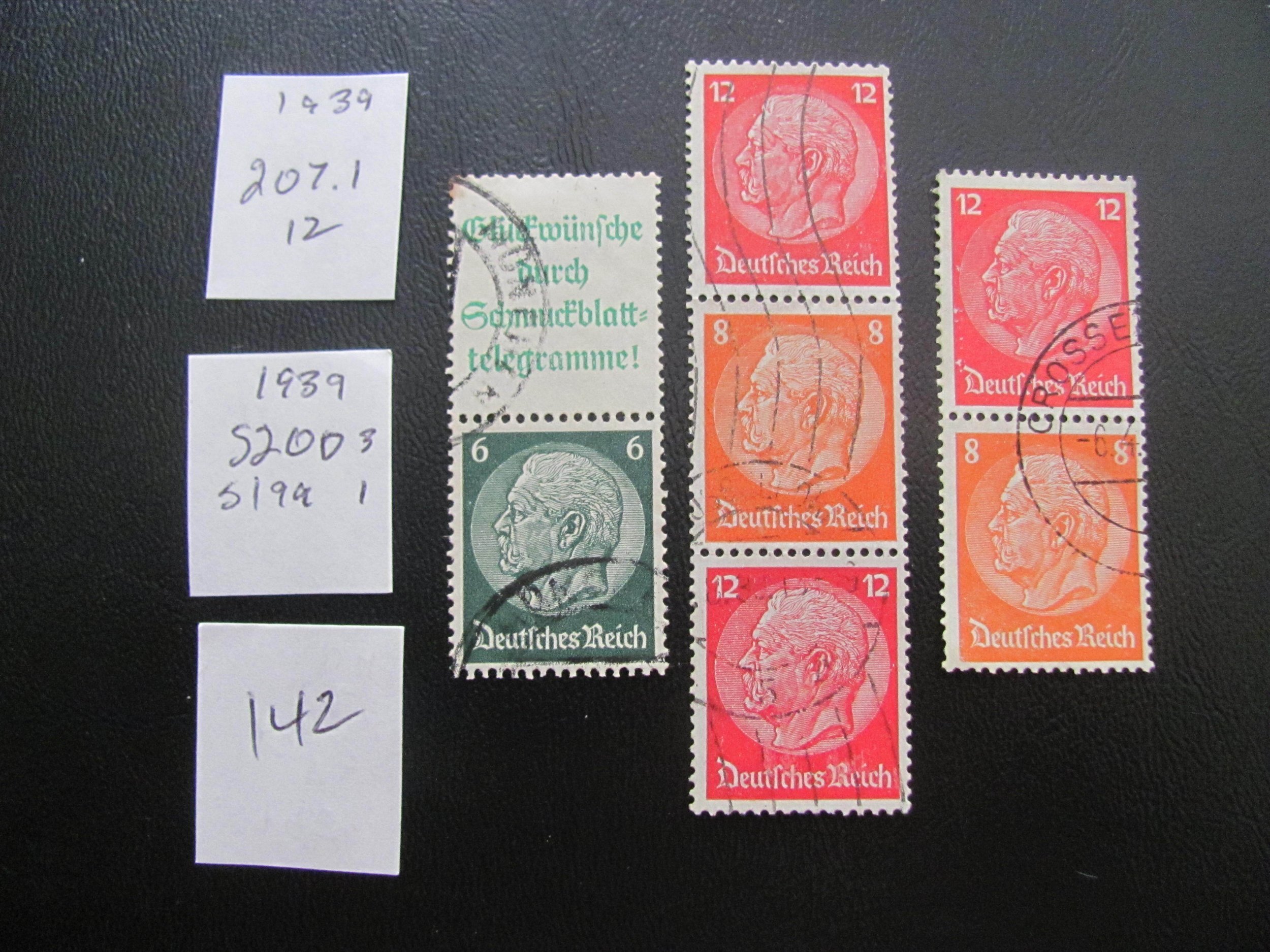 Germany 1939 Used Booklet LOT XF 16 Euros (142) | Europe - Germany ...
