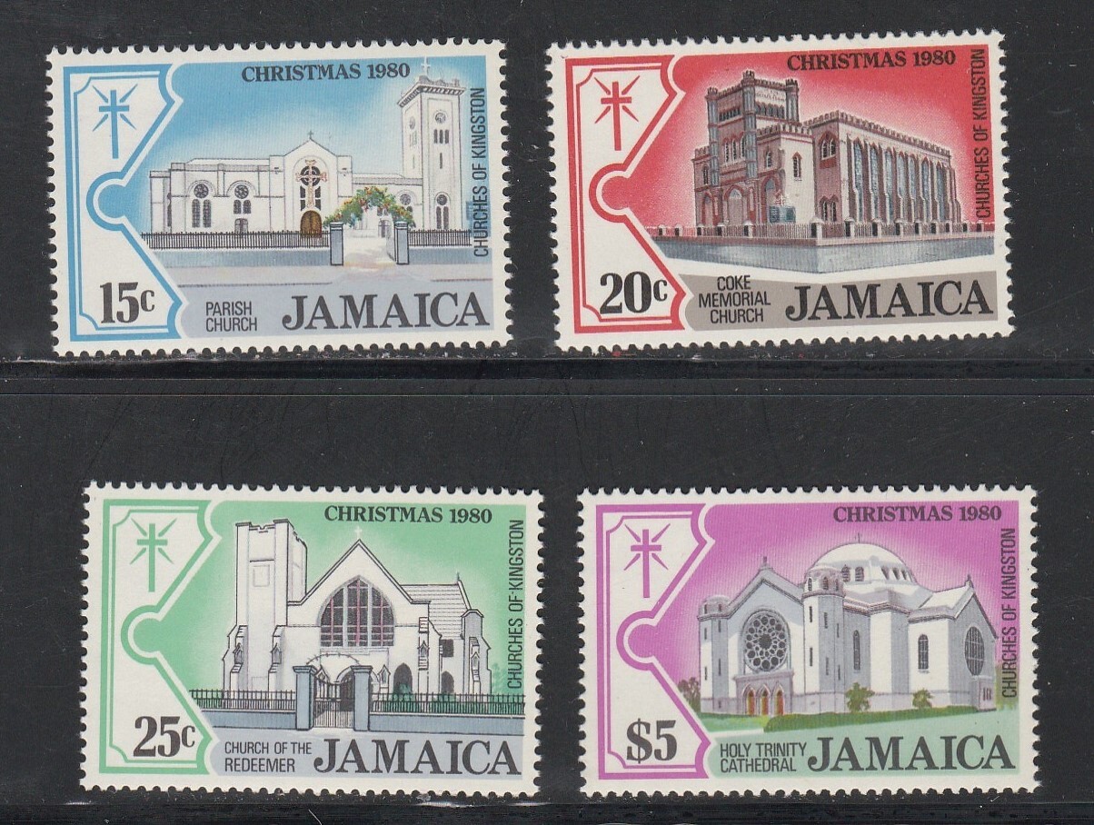Jamaica # 491-494, Churches in Jamaica, Mint NH, 1/2 Cat. | Caribbean ...