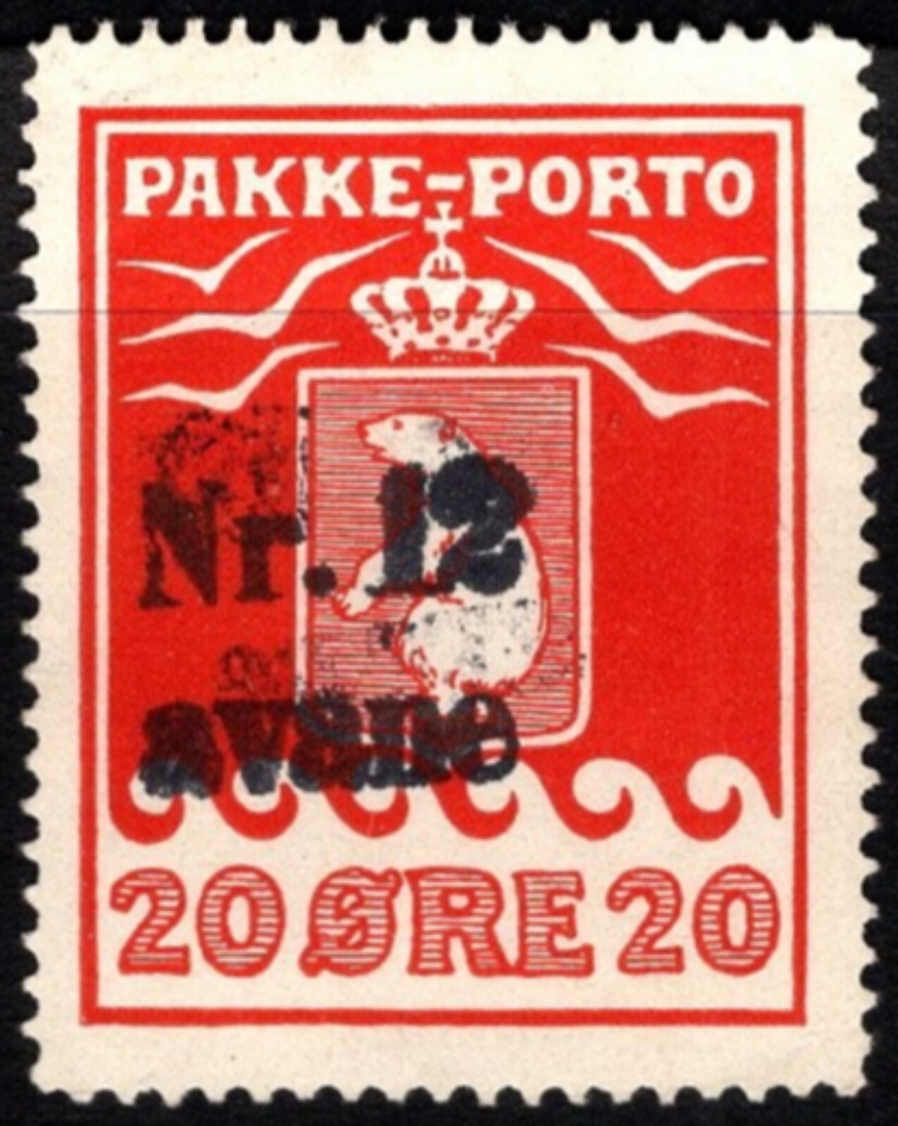 1915 Greenland Parcel Post 20 Øre Pakke Porto Series Greenland Trading ...