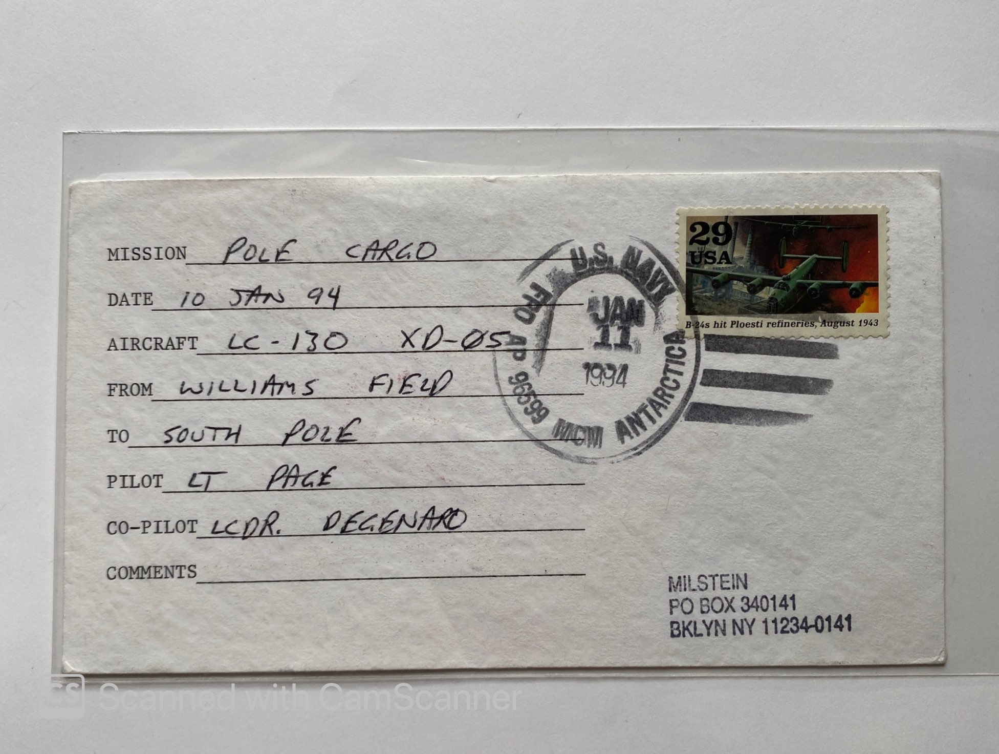 US Letter to North Pole Postmarked U.S. Navy , Antartica , 1994 ...