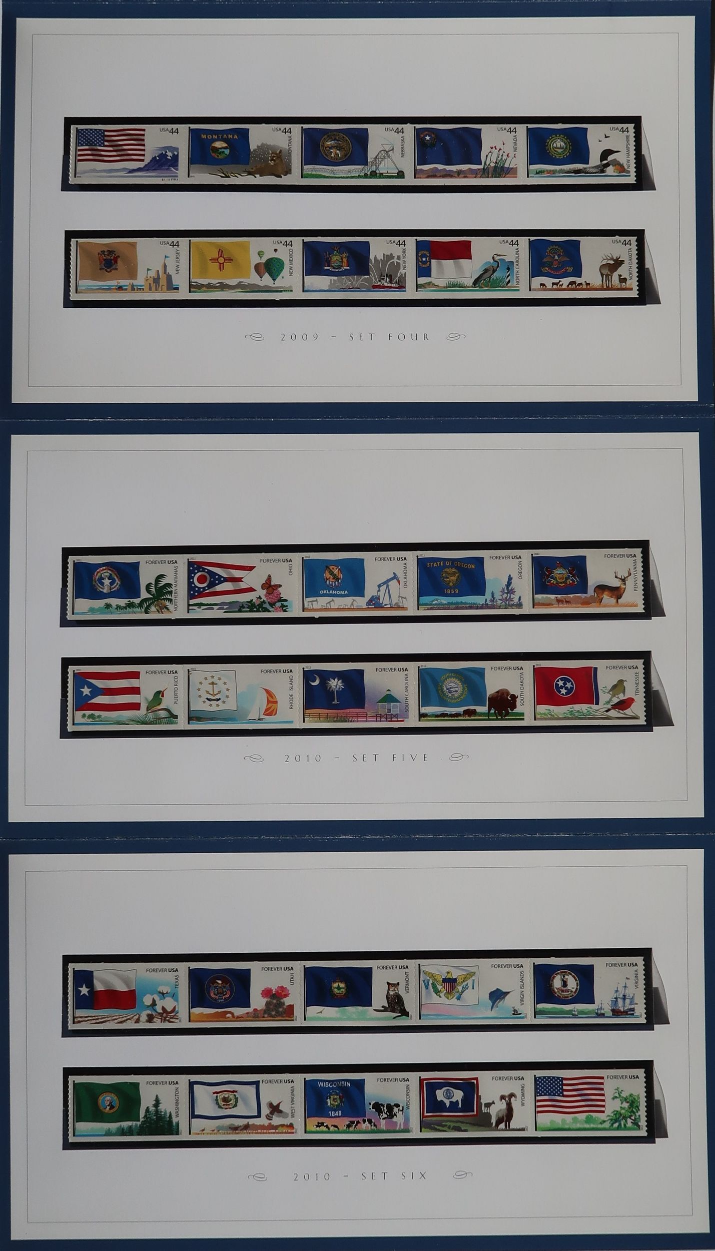 4273-4332 Flags of Our Nation Collector's Folder Full Set of 60 Stamps ...