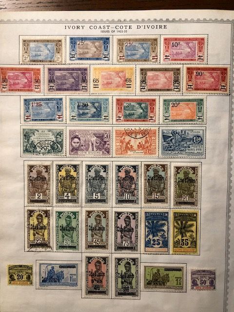 Ivory Coast 14 Pages - Stamps in Mounts - See Scans | United States ...