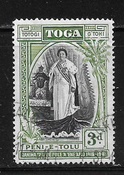 Tonga 84 3d Queen Salote single Used | Australia & Oceania - Tonga ...