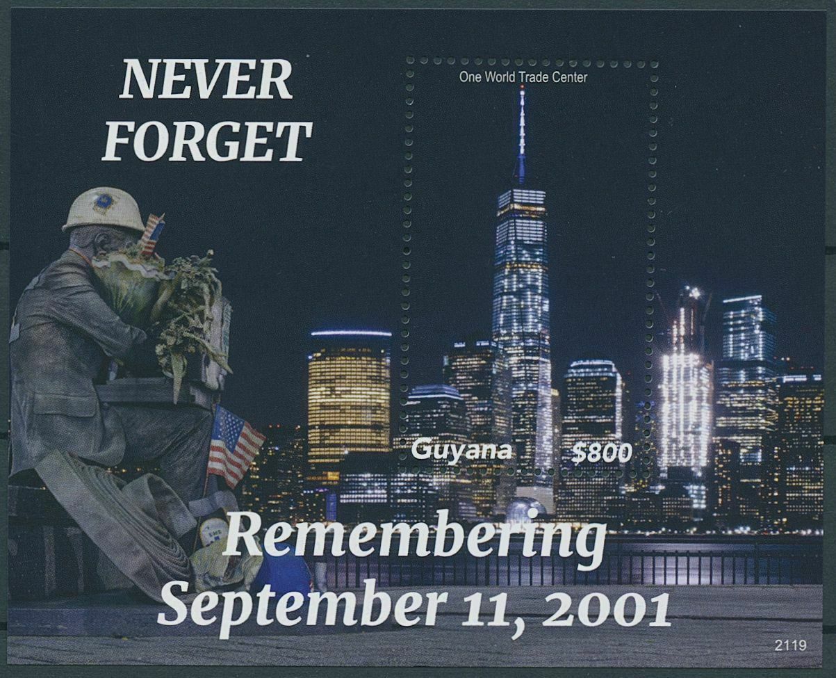 Guyana 2021 MNH September 11 Stamps Architecture One World Trade Center ...