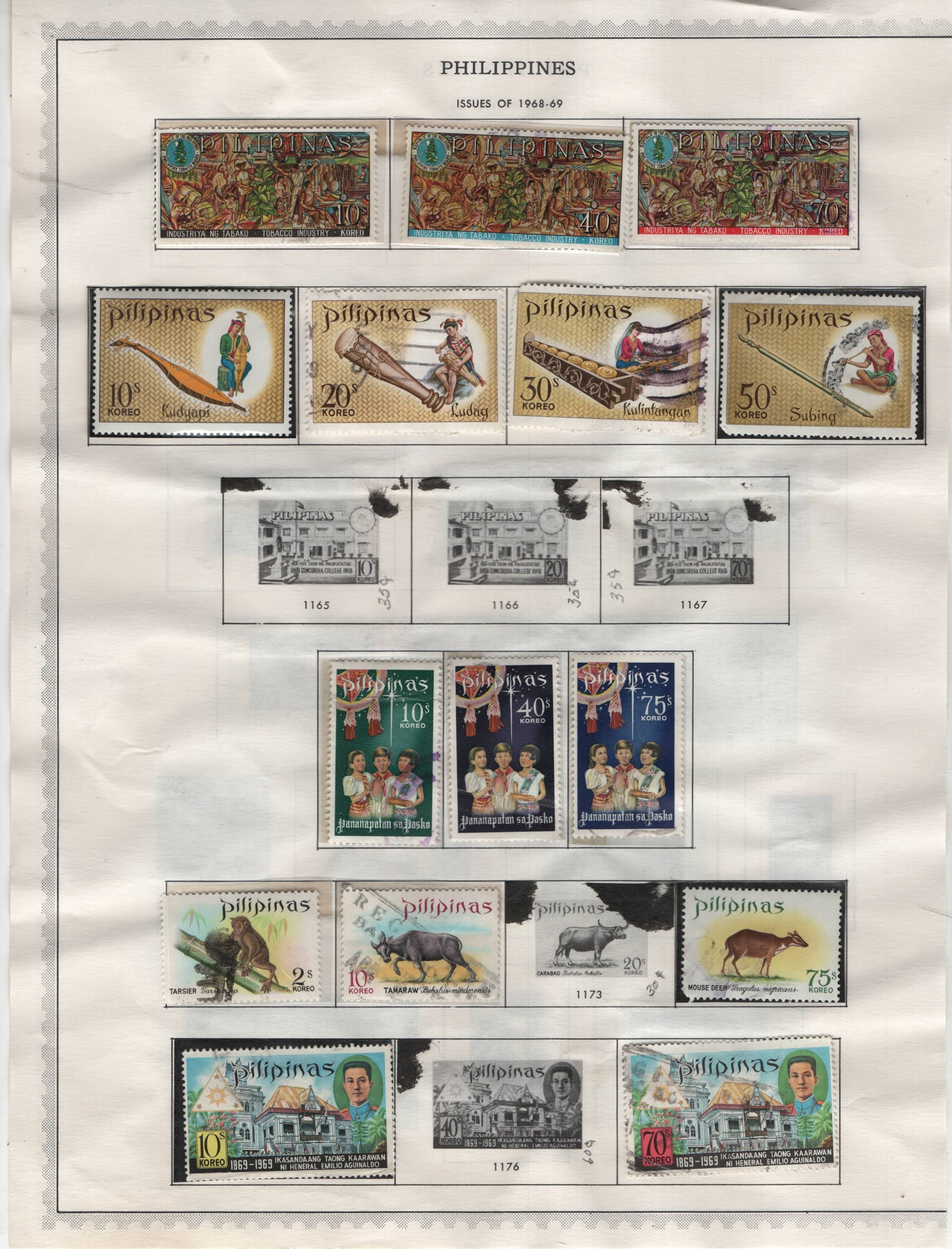 Philippines on Album Pages, 6 Pages MIX Condition | Asia - Philippines ...