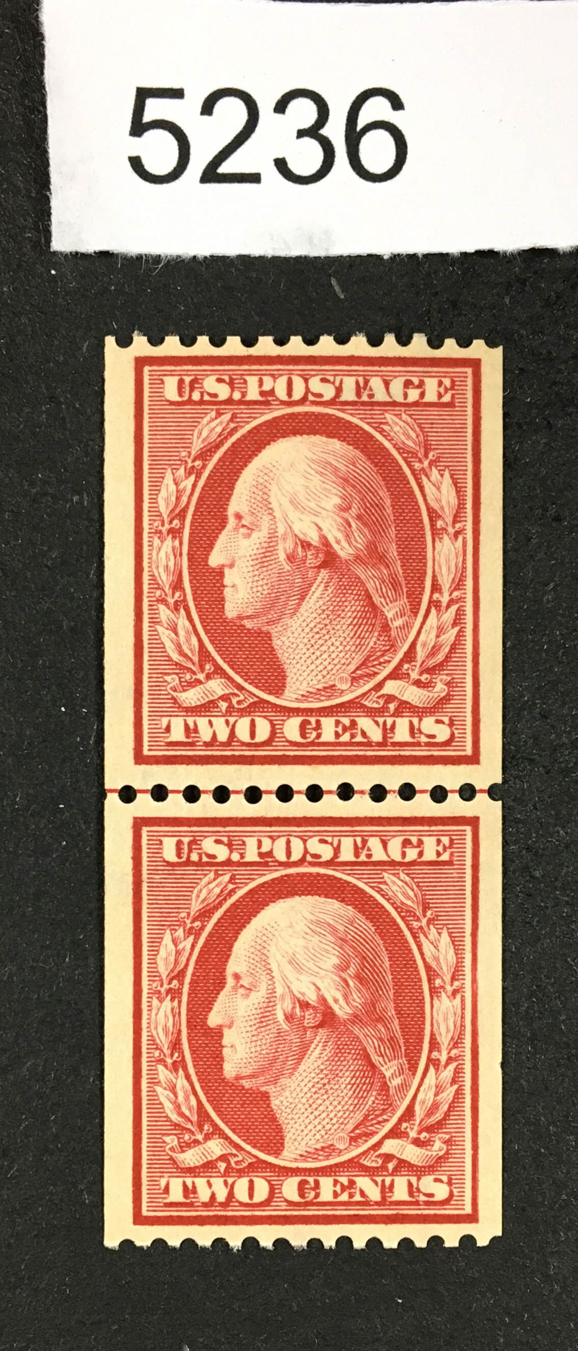 US Stamps # 386 Mint OG NH Line Pair LOT #J 5236 | United States ...