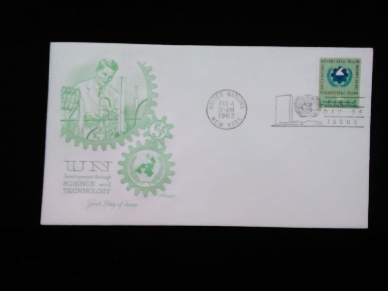 J) 1962 United Nations, Science and Technology, FDC | United States ...