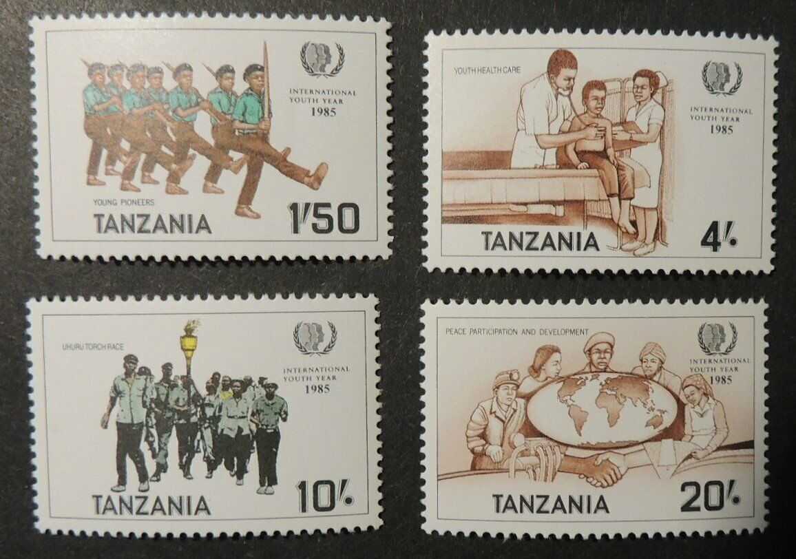 Tanzania 1985 youth year children scouts globe health | Africa ...