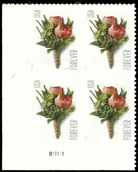 PCBstamps US #5199 PB $1.96(4x{49c}) Boutonniere, MNH, (PB-3) | United ...