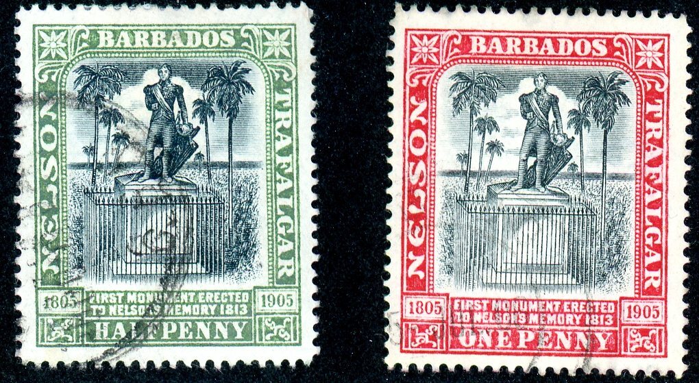 Barbados Scott 103 04 Used Caribbean Barbados General Issue Stamp Hipstamp 4537