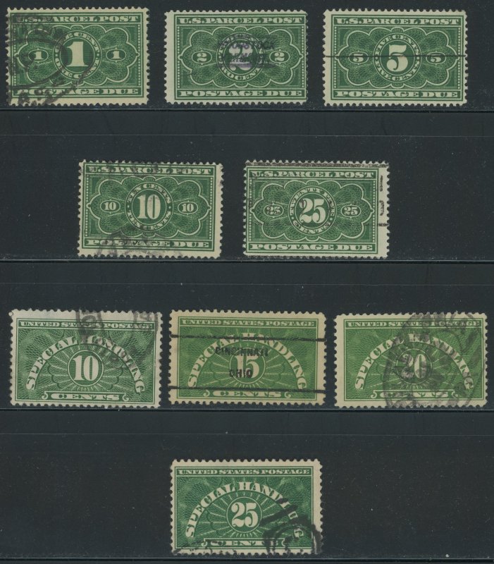 USA JQ1-JQ5 & QE1-QE4 - Parcel Postage Due & Special Handling - Full ...