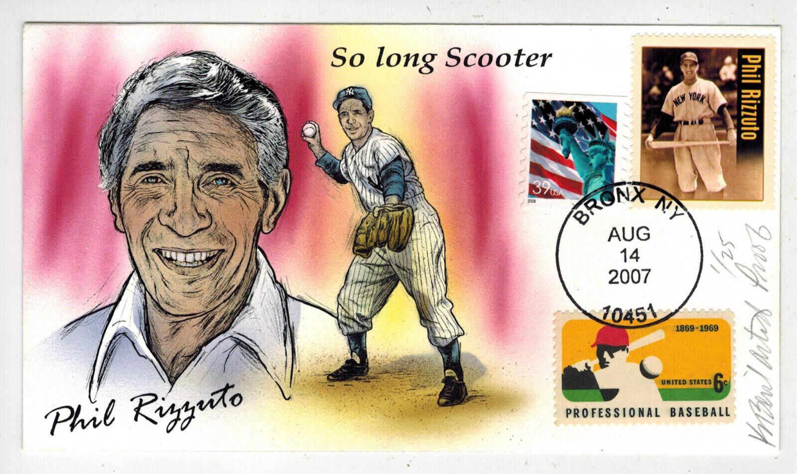 Baseball Phil Rizzuto SON Long Scooter Memoriam Bevil Handpainted ...