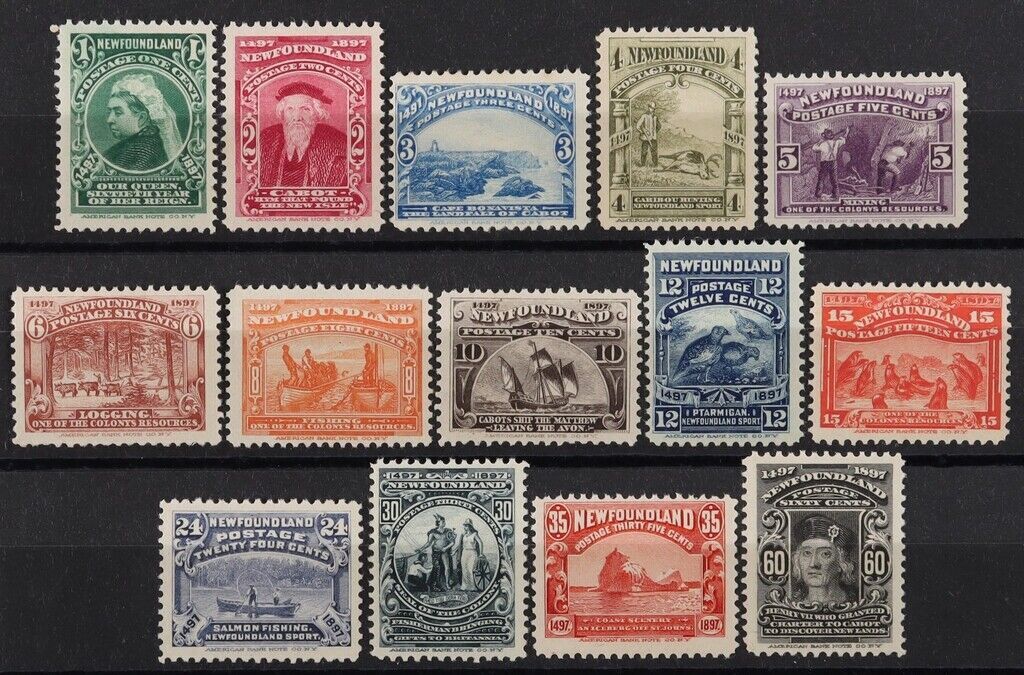 NEWFOUNDLAND 1897 400th Anniversary set 1c-60c. MNH **. | Canada, Stamp ...
