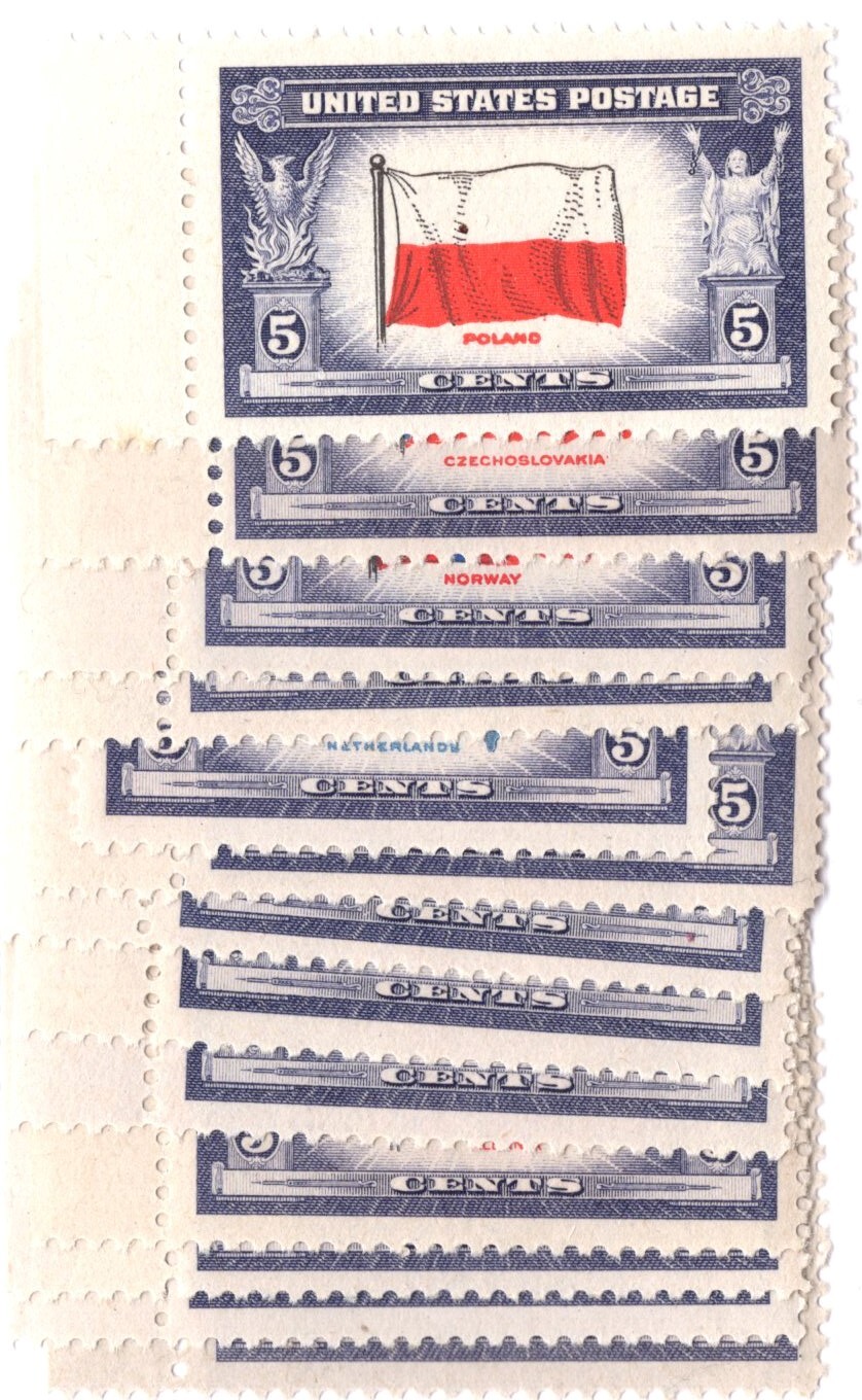 United States Scott #909-921 UNUSED SET LH OG, rich color good sound ...