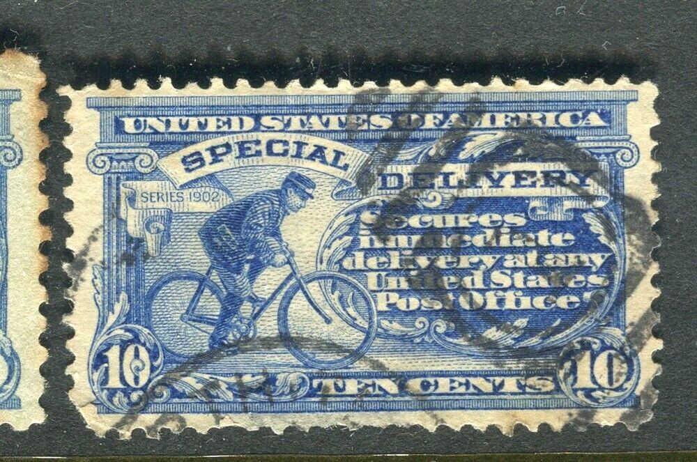 USA; 1900s early Special Delivery issue used shade of 10c. value ...