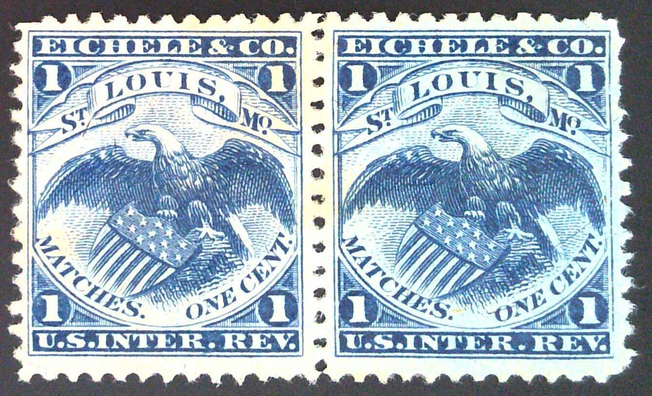 Scott #RO78b - 1c Blue - Silk Paper - Pair - Eichele & Co. | United ...