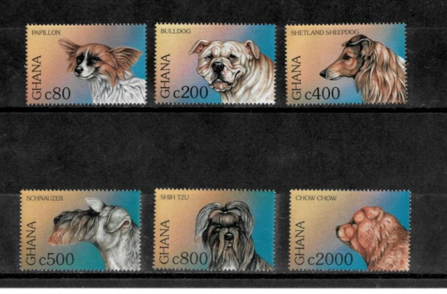 Ghana 1997 - Dogs - Set of 6 Stamps - Scott #1989A-F - MNH | Africa ...