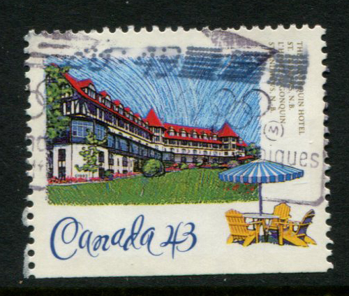 1471 Canada 43c Algonquin Hotel, used | Canada, General Issue Stamp ...