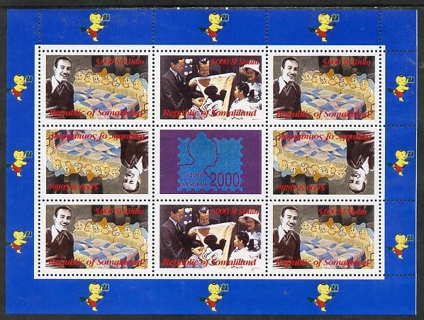 SOMALILAND - 2000 - Disney. Seven Dwarfs - Perf 9v Sheet - M N H ...