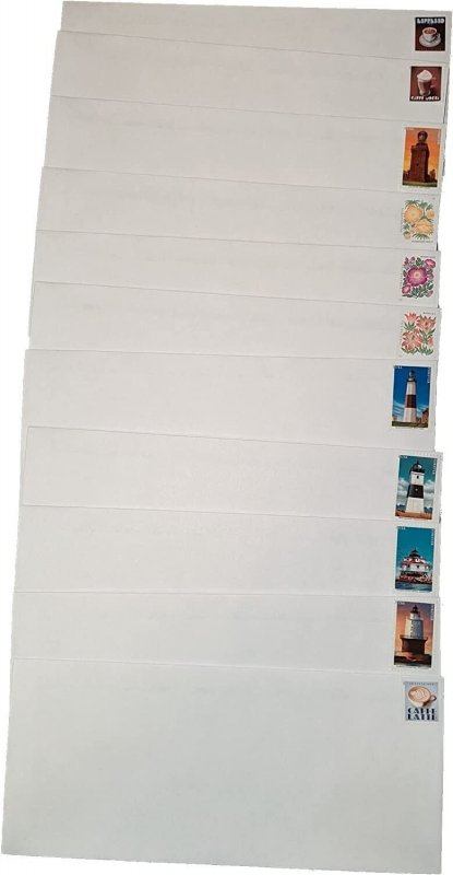 100 Pre Stamped #10 Peel Seal Business Envelopes Forever Stamps Postage ...