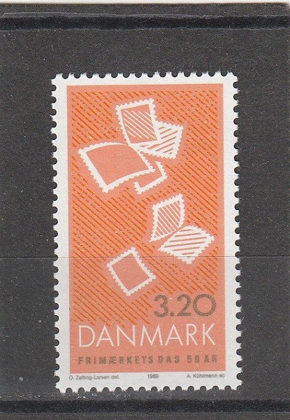 Denmark Scott# 880 MNH (1989 Stamp Day) | Europe - Denmark, General ...