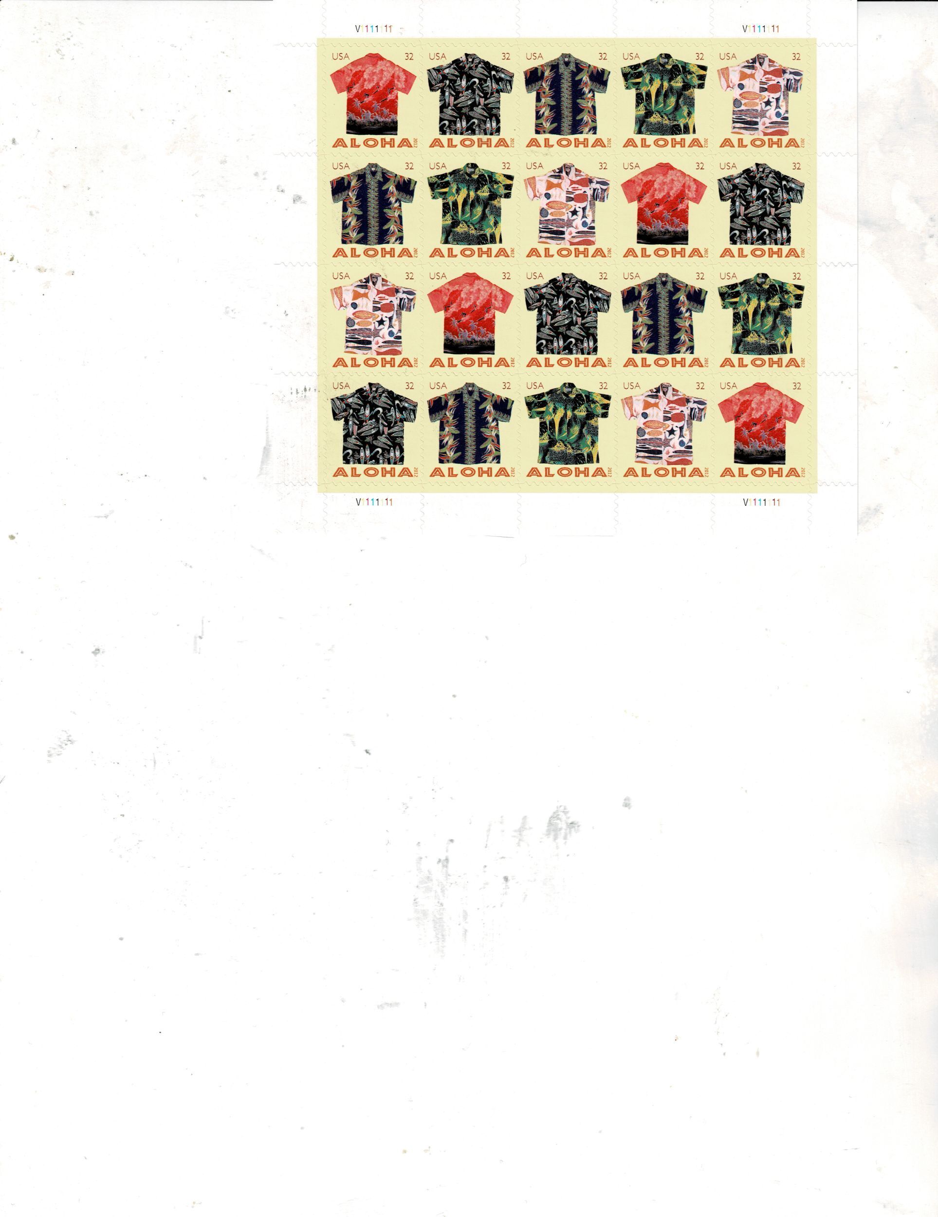 Aloha 32c US Postage Sheet 4592-97 MNH | United States, General Issue ...