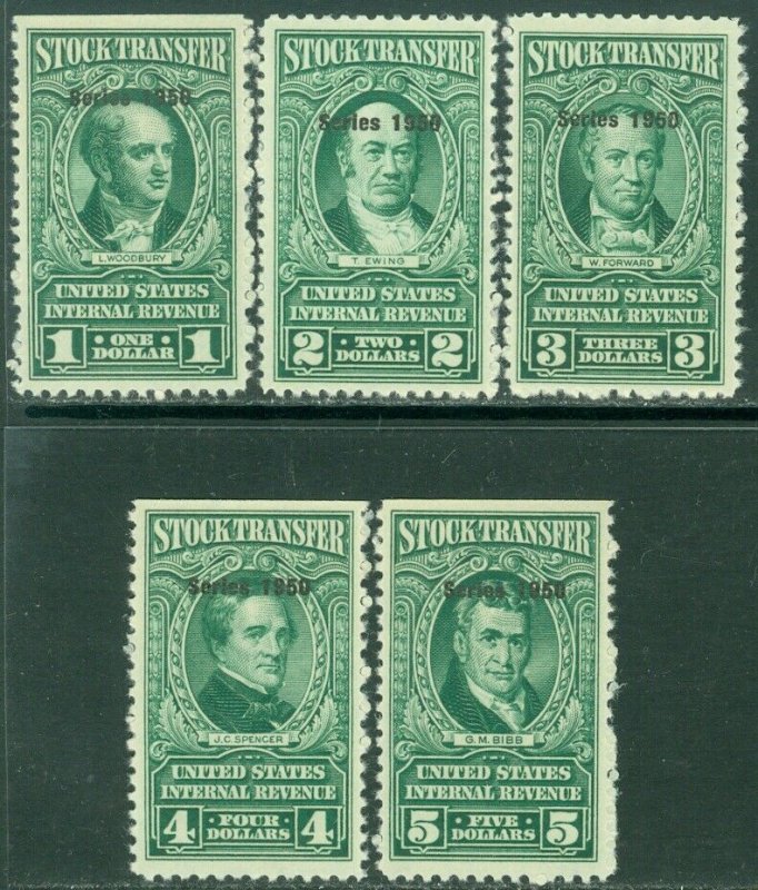 USA 1950 Scott #RD323-27 Very Fine, Mint NGAI. Catalog $252.00 ...