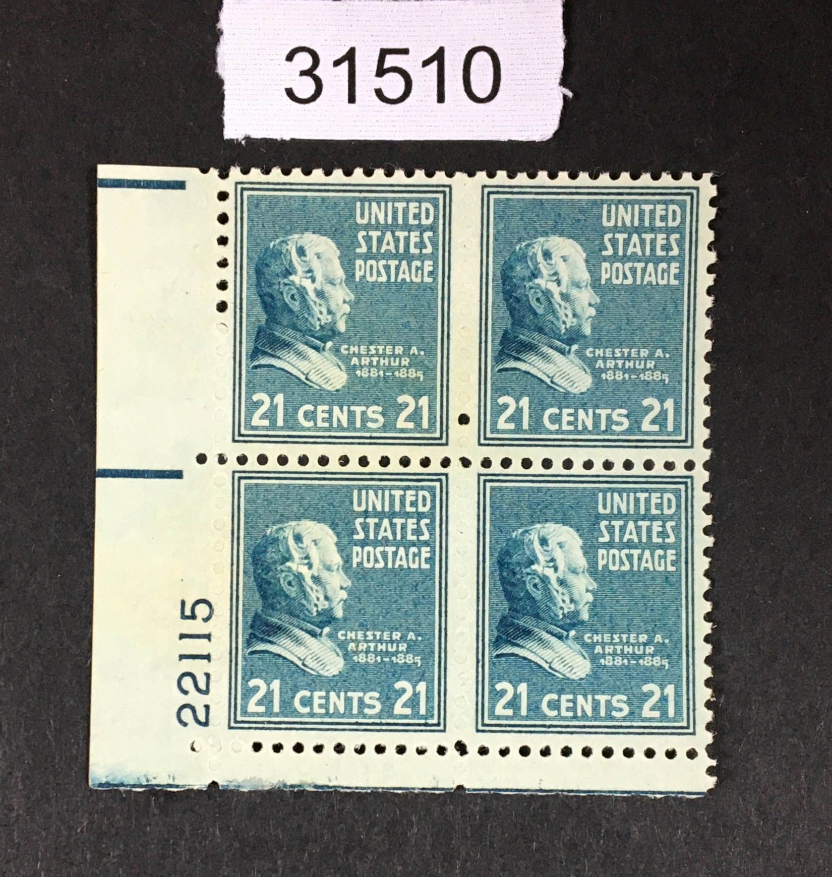 US Stamps # 826 Plate Block of 4 Mint OG NH $ LOT #31510 | United ...