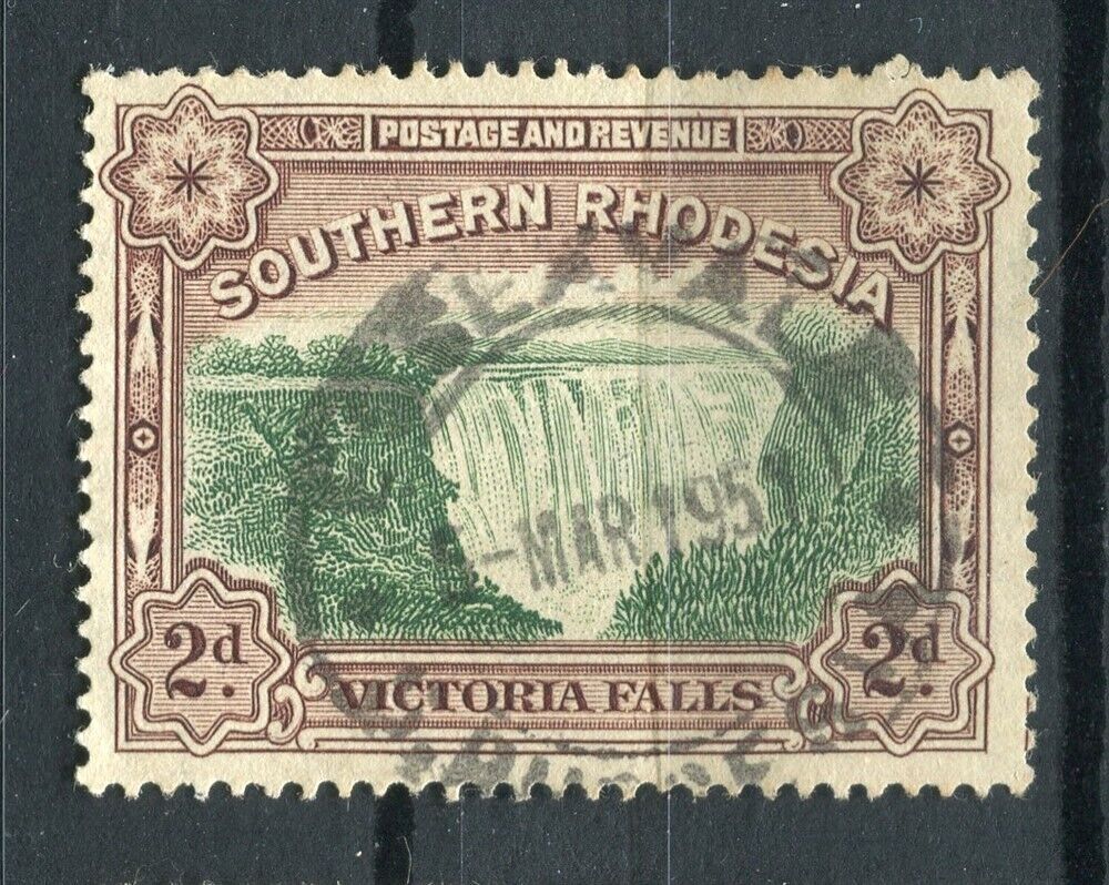 RHODESIA; SOUTHERN 1930s early Victoria Falls issue 2d. fine used fair ...