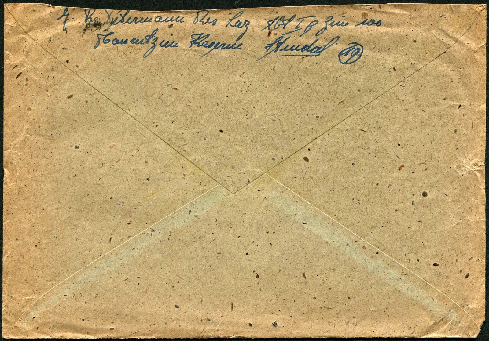 WWII Germany Stendal Hospital to Alsace 1944 Soldier Letter Feldpost ...