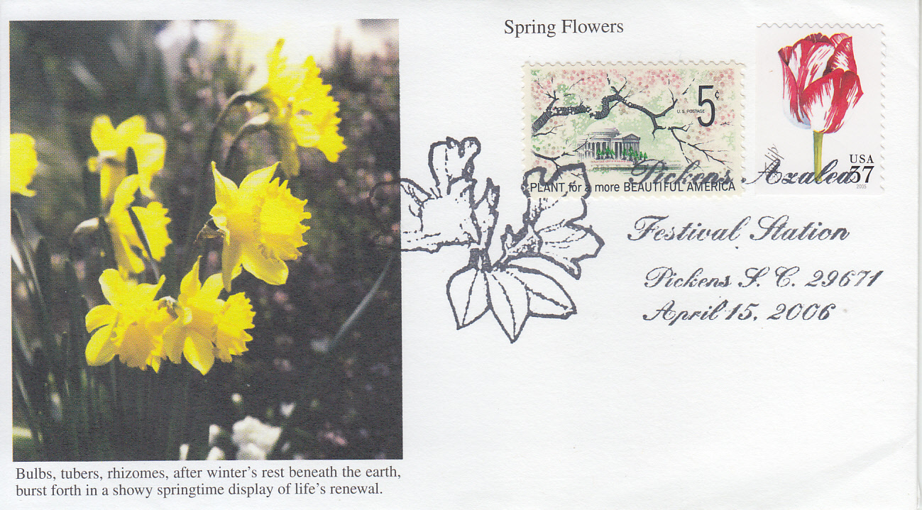 2006 USA Azalea Festival Pictorial (Scott 3902) Pickens SC Mystic ...