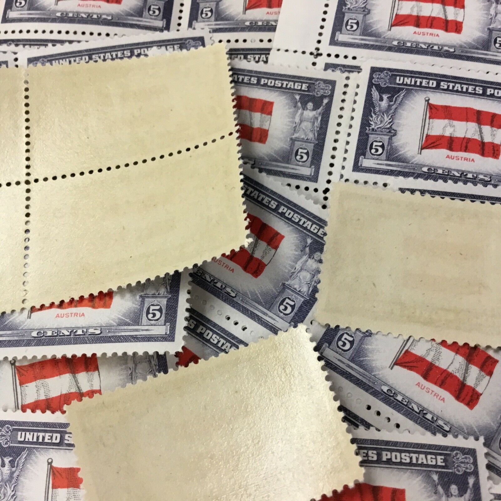 919 Austria, Overrun Nations Flags World War II 100 Mint 5 cent 1943 ...