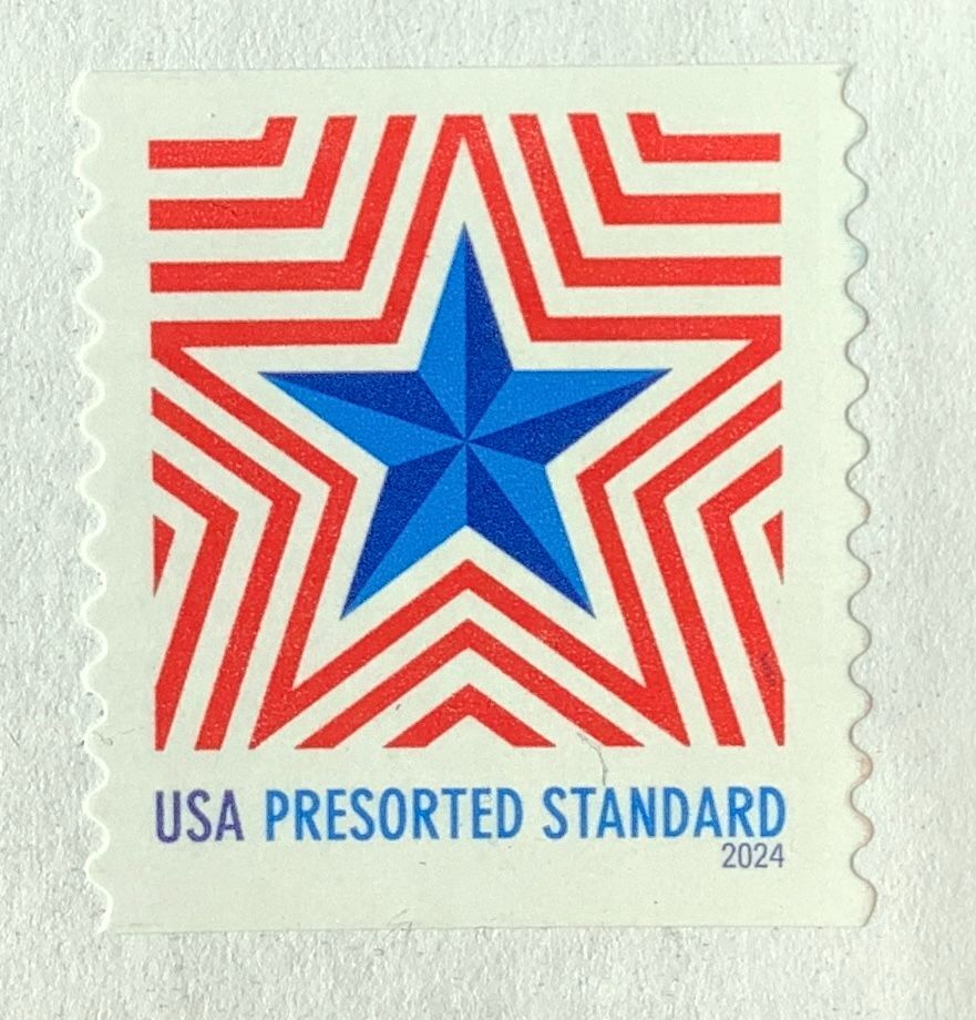 USA 2024 Scott 5832 Coil, presorted standard, used on paper - Star ...